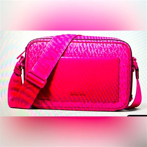 Michael Kors Bags Michael Kors Pink Quilted Crossbody Bag With