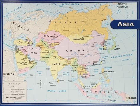 Asia Map Poster Home Messenger