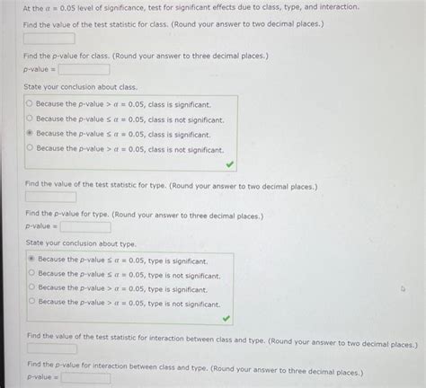 Solved At The α 0 05 Level Of Significance Test For