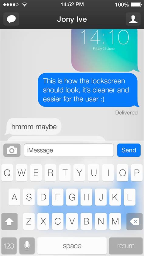 Stylish Ios7 Messages Screenshot