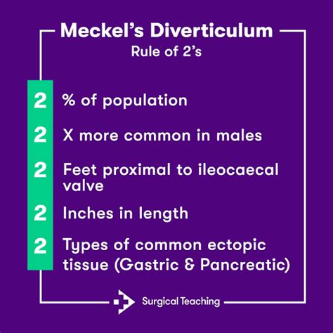 Meckels Diverticulum Rule Of 2s Medizzy