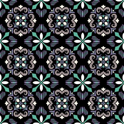 Seamless Pattern Decorative Flower Pattern In Vintage Mandala Style