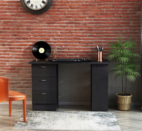 Ebern Designs Modern Home Office Desk With Bookshelf And Storage
