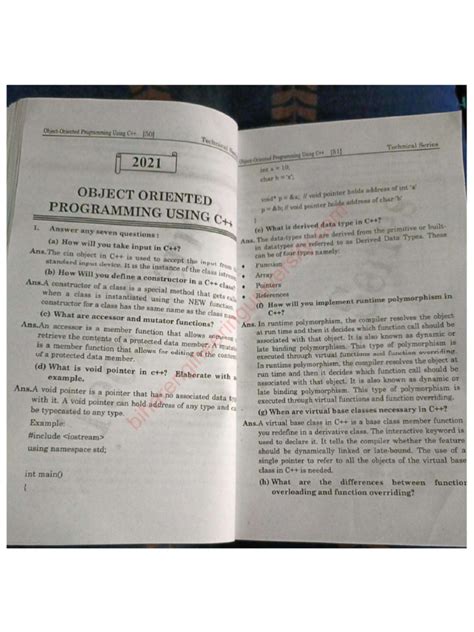 Oops 2021 Beu Pyq Solution Pdf