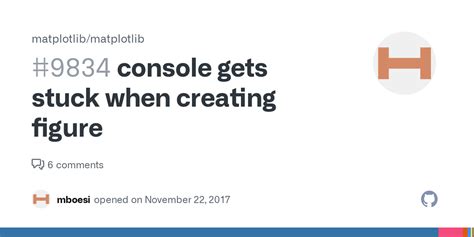 Console Gets Stuck When Creating Figure · Issue 9834 · Matplotlib
