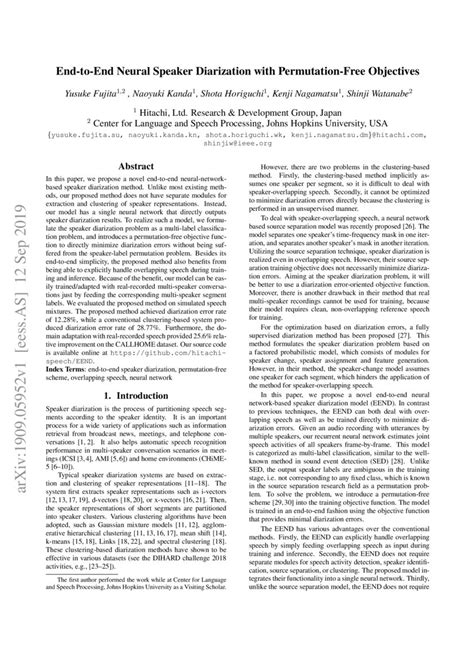 end to end neural speaker diarization with permutation free objectives
