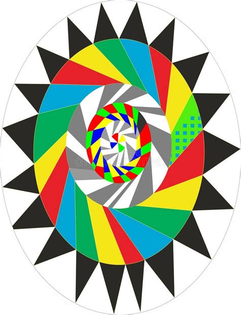 Many Spiral Shapes And Different Colour Pattern Stock Illustration Illustration Of Shapes