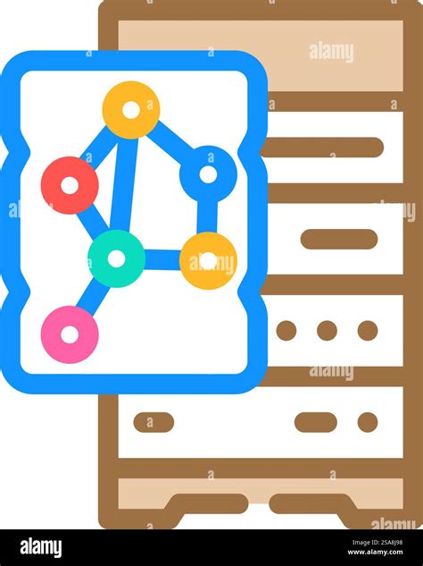 Nosql Database Color Icon Vector Nosql Database Sign Isolated Symbol Illustration Nosql