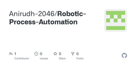 Github Anirudh 2046robotic Process Automation