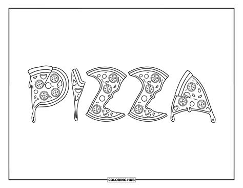 75 Dibujos De Pizza Para Colorear Para Niños Y Adultos Pdfs Gratis
