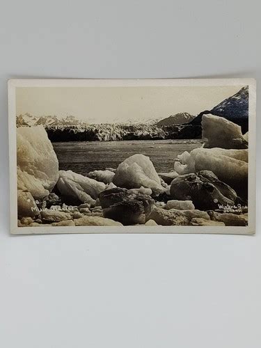1940s Muir Glacier Alaska Glacier Bay National Park Rppc Vintage