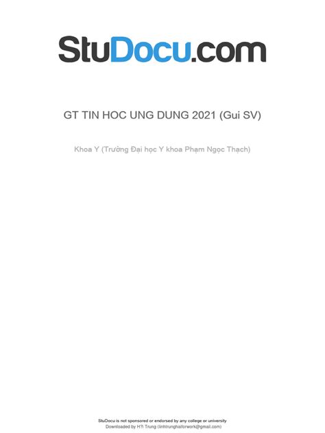 Giáo Trình Tin Học | PDF