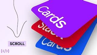 Create Stacked Cards Scrolling Effect Using HTML CSS An Doovi