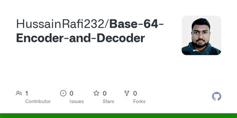 GitHub HussainRafi Base Encoder And Decoder