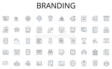 Branding Line Icons Collection Collaboration Iterative Scrum