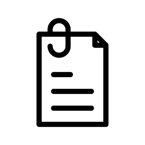 Attach File Icon Vector Symbol Design Illustration 26629226 Vector Art