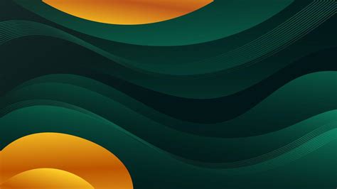 Abstract Green Luxury Background With Wavy Shapes Flowing And Curvy Shapes This Asset Is