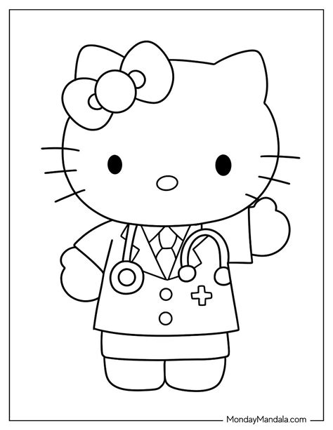 68 Hello Kitty Coloring Pages Free Pdf Printables Hello Kitty Hello