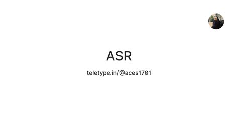 Asr — Teletype