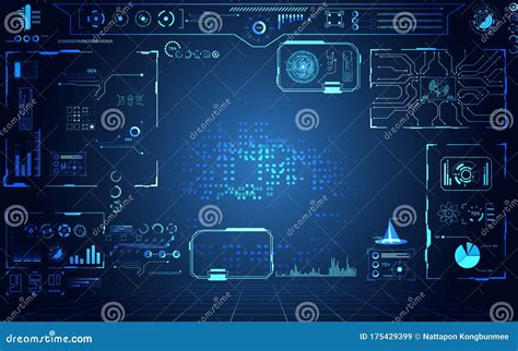 Abstract Technology Ui Futuristic Concept Hud Interface Hologram