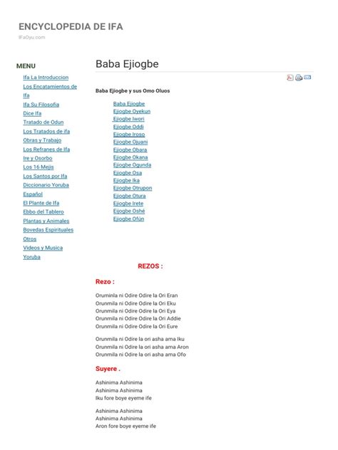 Baba Ejiogbe Pdf Santería