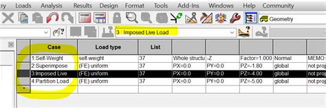 How To Present Only One Load Case In Load Table In Robot Structural