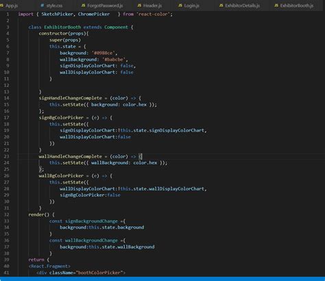 Javascript How Can I Use Multiple React Color Picker In Single Component Stack Overflow