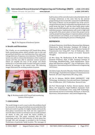 IOT Based Three Phase Power Fault Monitoring With SMS Alerts PDF