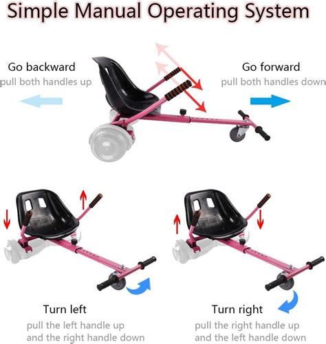 Kka Hoverboard Seat Attachment For 6 5 10 Hoverboard Go Kart Conversion Kit