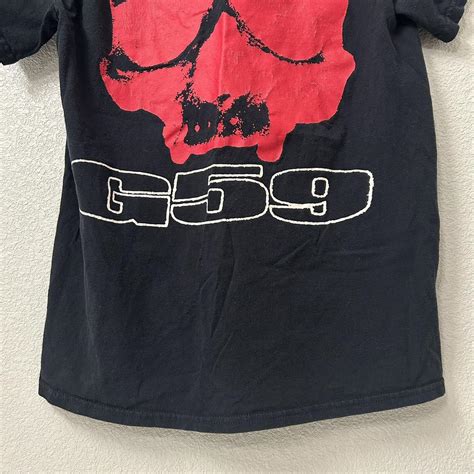 G59 Records Merch 2021 Grey Day Red Skull Shirt Depop