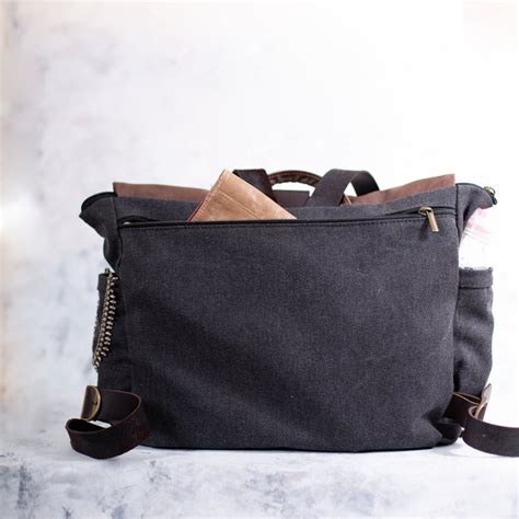 Brown Laptop Leather Backpack Etsy