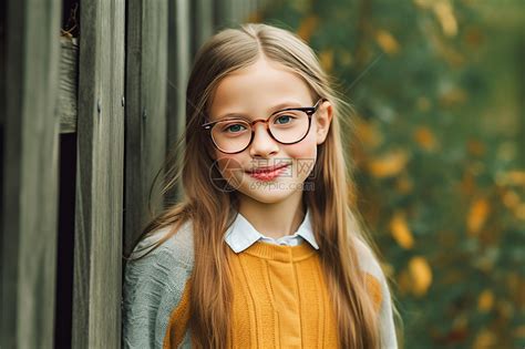 秋季户外时尚的小女孩高清图片下载 正版图片600771346 摄图网