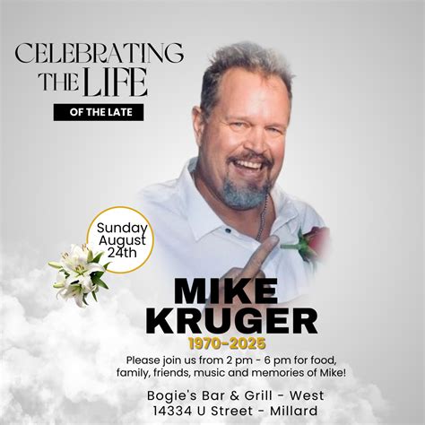 Celebration Of Life For Mike Kruger
