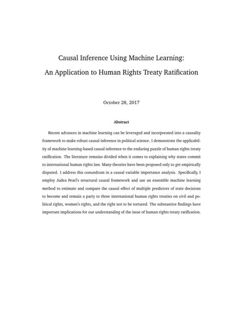 Nguyen Causal Inference Using Machine Learning Pdf Pdf Causality