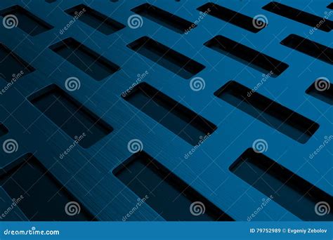 Rectangular Metal Grate Speaker Grille Stock Illustration