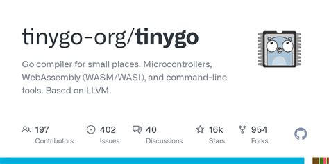 github tinygo org tinygo go compiler for small places