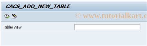 CACS REPTYPE SAP Tcode CACS Table View Drilldown