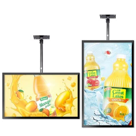 43 Inch Ultra Thin Lcd Screen Display Retail Hanging Digital Signage Advertising Machine Lcd