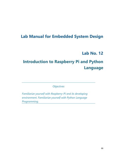 Solution Lab 12 Embedded System Introduction To Raspberry Pi And