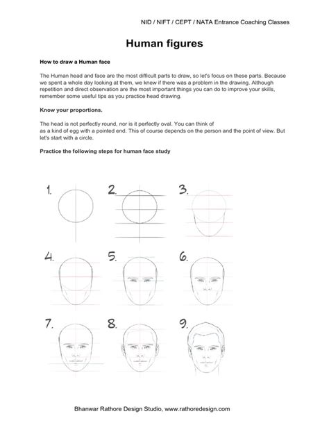 human figures nid nift cept nata entrance coaching classes pdf