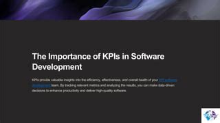 Top KPIs For Software Development Team Pptx Operating Systems Computer Software And