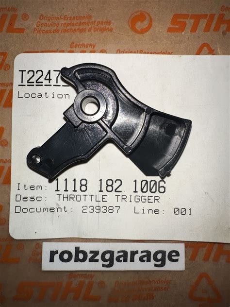 Stihl Trigger Lever 1118 182 1006 024 026 028 034 036 038 Ms240 Ms260