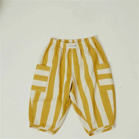 Claude And Co „emerson Honey Stripe Kelnės Tiny Planet