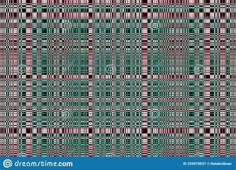 Abstract Texture Multicolored Gingham Pattern Trendy Intersecting Striped Background