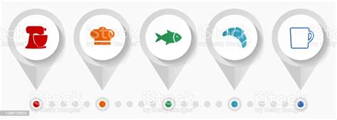 요리 벡터 아이콘 주방 및 레스토랑 평면 디자인 웹 포인터 컬렉션 비즈니스 개념 인포 그래픽 템플릿 개념에 대한 스톡 벡터 아트 및 기타 이미지 Istock
