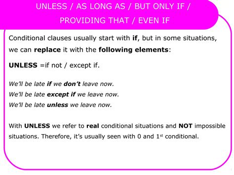 Conditionals Time Clauses Wishes Regrets PPT