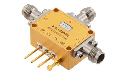 Absorptive SPDT Ultra Wideband SPDT PIN Diode Switch Operating MHz To GHz Up To DBm