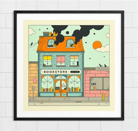 The Last Bookstore Giclée Fine Art Print On Paper Or Canvas Retro