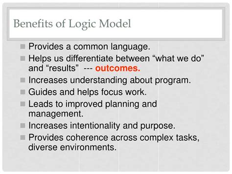 PPT The Logic Behind Logic Models PowerPoint Presentation Free Download ID 4486121