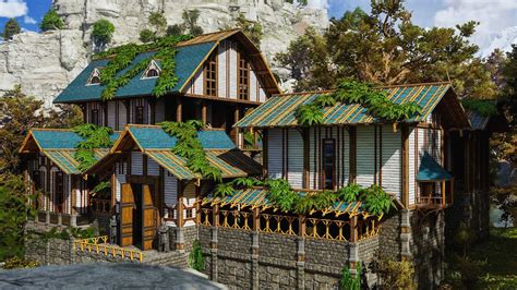 Medieval Villa Build Tutorial Ark Survival Ascended Youtube